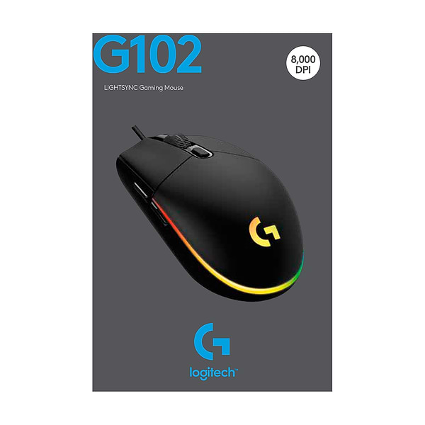 Мышь проводная игровая Logitech G102 Lightsync Black (910-005823 ...
