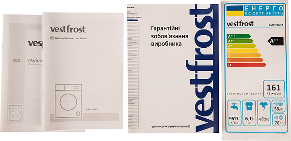 Стиральная машина Vestfrost Xmv 106 F4 купить цена отзывы