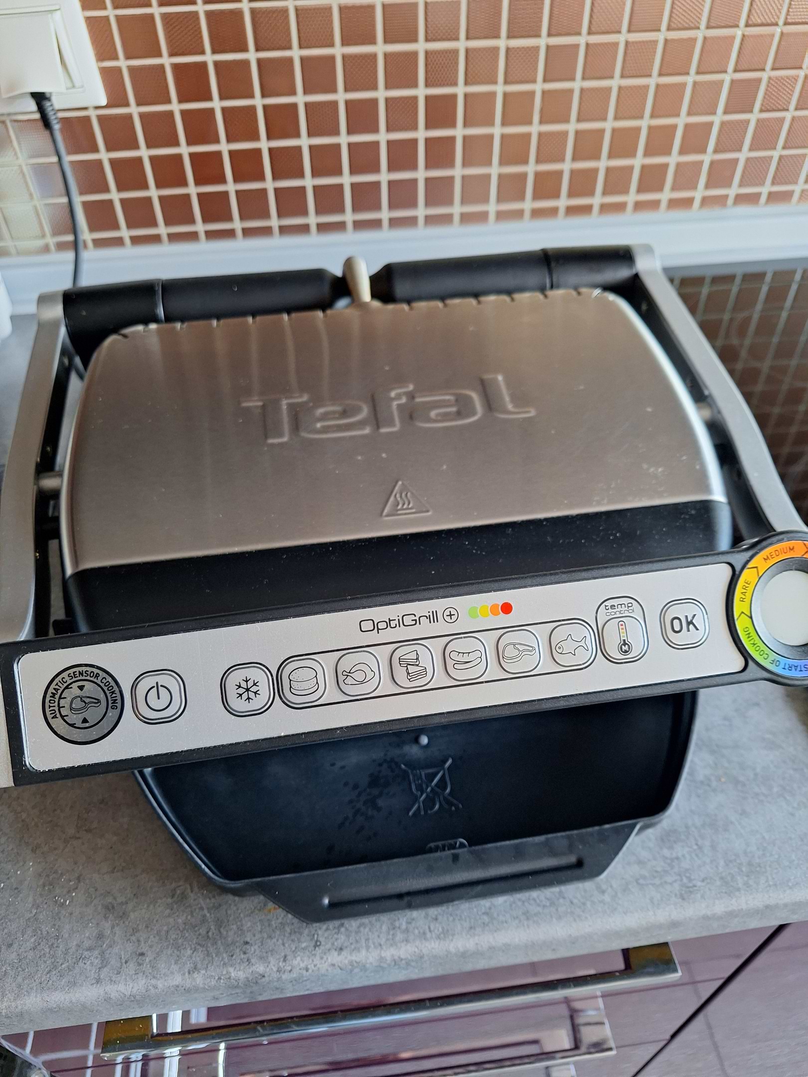 Гриль Tefal OptiGrill+ GC716D12 ᐉ купить электрогриль Tefal GC716D12 ...