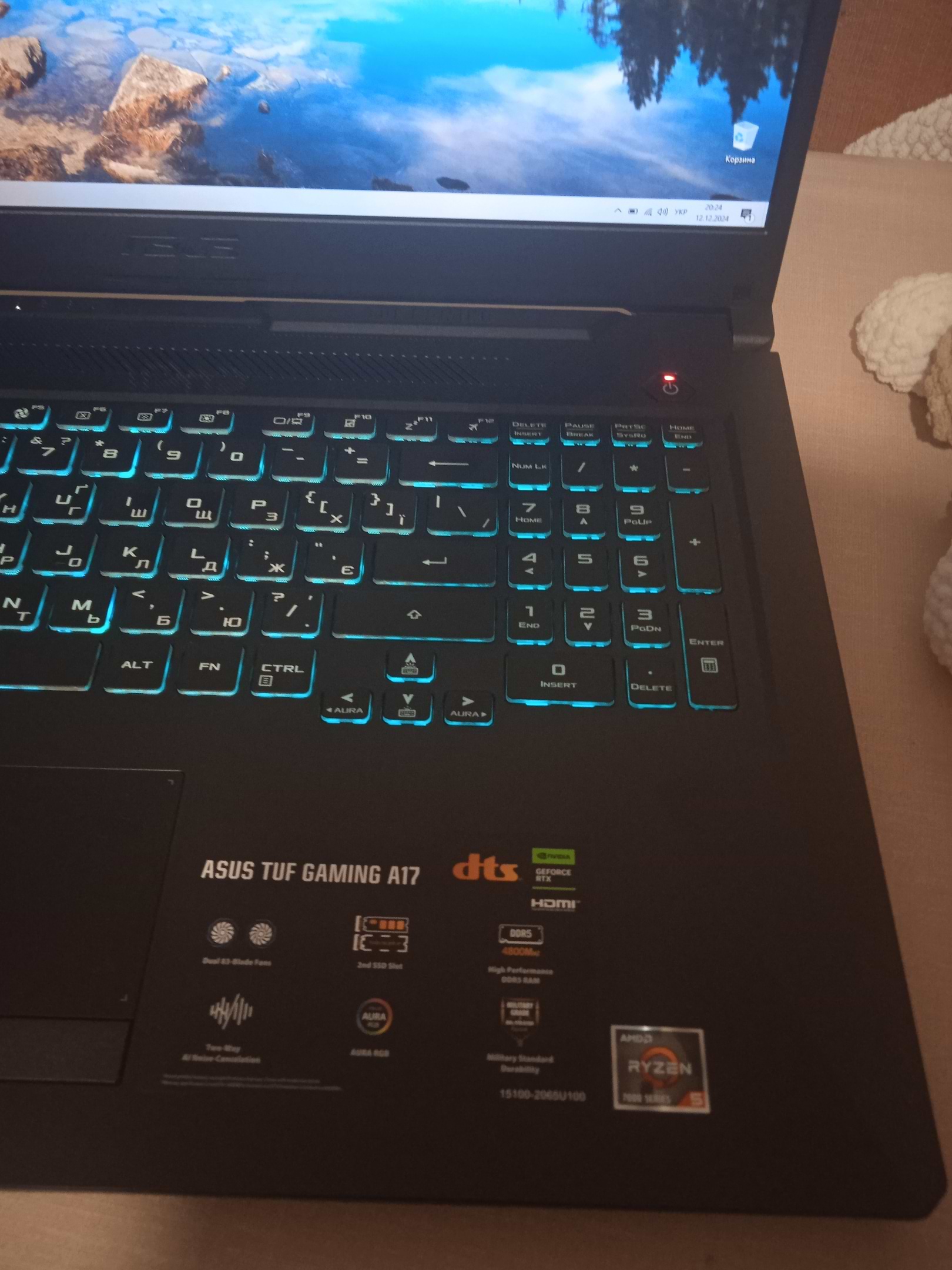 Asus TUF Gaming A17 FA706NF-HX007 Graphite Black купити ноутбук Асус ...